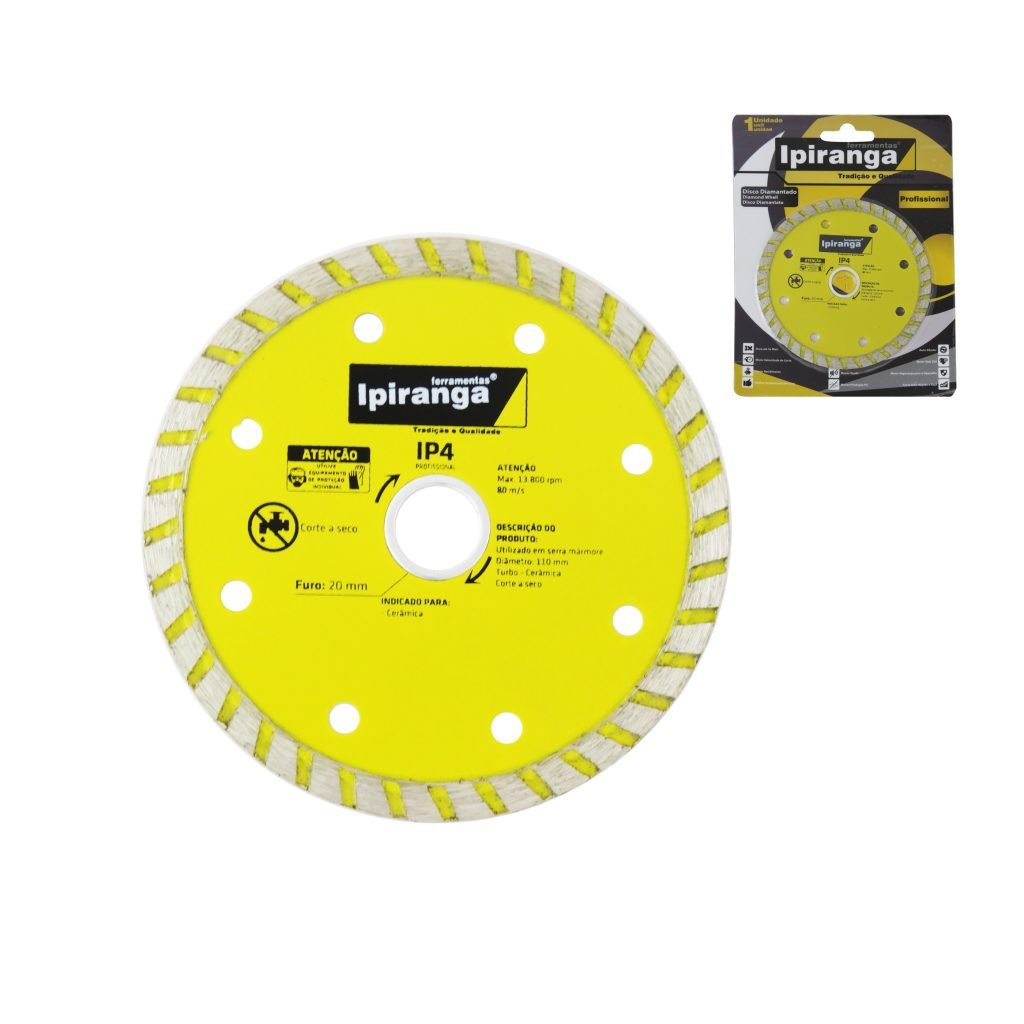 Disco Diamantado Segmentado IPG 105 mm - Ferramentas Ipiranga