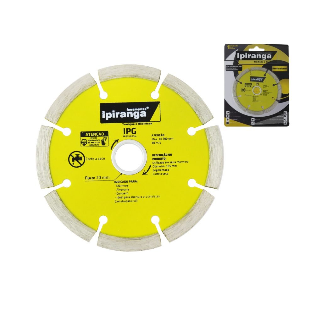 Seja o primeiro a avaliar “Disco Diamantado Segmentado IPG 105 mm ...
